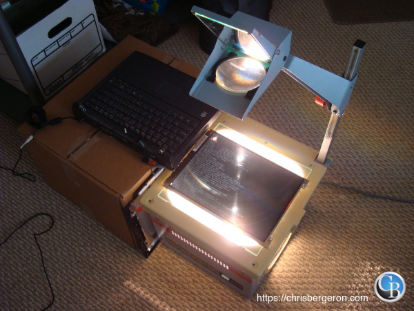 Hacking an Overhead Projector - Chris Bergerons Tech Blog