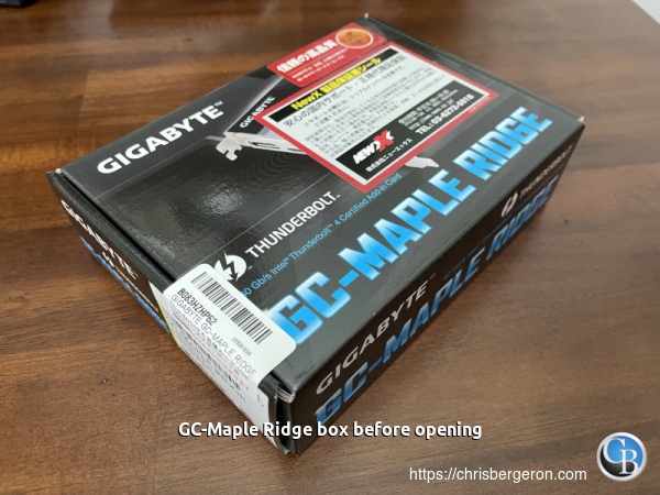 Hands On with the Gigabyte Maple Ridge Thunderbolt 4 Card - Chris ...
